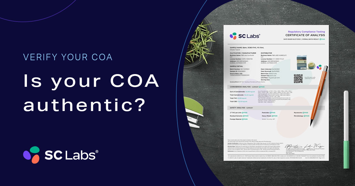 COA Verification | SC Labs